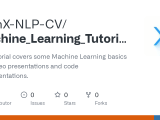 Github Techx Nlp Cv Machine Learning Tutorial This Tutorial Covers