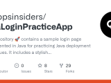 Github Devopsinsiders Javaloginpracticeapp This Repository рџљђ