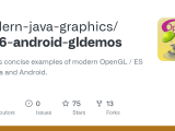 Github Modern Java Graphics Java6 Android Gldemos Provides Concise