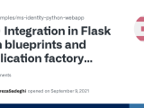 Integration In Flask With Blueprints And Application Factory Pattern