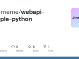 Github Jins Meme Webapi Sample Python