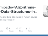 Github Artemiosdev Algorithms And Data Structures In Python