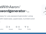 Github Codewithaaron Passwordgenerator Withpython Simple Easy To