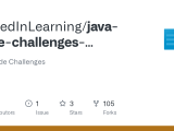 Github Linkedinlearning Java Code Challenges 2506338 Java Code
