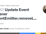 Update Event Listener Eventemitter Removelistener Change Has