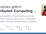 Github Maddydev Glitch Distributed Computing Using Python Sockets