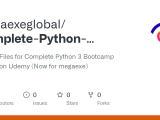 Github Megaexeglobal Complete Python Lecture Course Files For