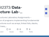 Github Rohit2373 Data Structure Lab Assignments Data Structures