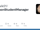 Github Krawik01 Pythonstudentmanager