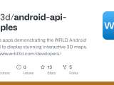 Github Wrld3d Android Api Samples Example Apps Demonstrating The