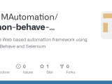 Github Techmautomation Python Behave Selenium Example Example Web