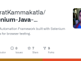 Github Bharatkammakatla Selenium Java Framework пёџ Test Automation
