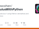 Github Mikexcohen Calculuswithpython Master Calculus 1 Using Python