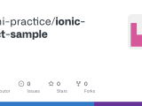 Github Yoshi Practice Ionic React Sample