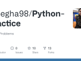Github Bmegha98 Python Practice Python Problems