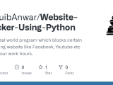 Github Saquibanwar Website Blocker Using Python This Is Real World