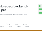 Github Github Ebac Backend Java Pro Repositório Do Curso De Backend