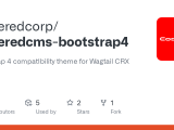 Github Coderedcorp Coderedcms Bootstrap4 Bootstrap 4 Compatibility
