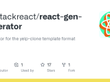 Github Fullstackreact React Gen Generator Generator For The Yelp