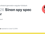 Sinon Spy Spec Error Issue 2726 Angular Fullstack Generator