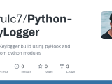 Github Parulc7 Python Keylogger Simple Keylogger Build Using Pyhook