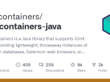 Commits Testcontainers Testcontainers Java Github