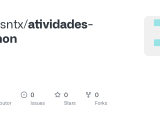 Github Willysntx Atividades Python