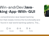 Github Myowin Andrdev Java Banking App With Gui This Is A
