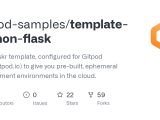 Github Gitpod Samples Template Python Flask The Flaskr Template