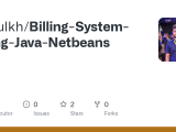 Github Isurulkh Billing System Using Java Netbeans