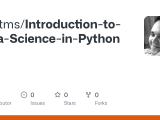 Github Tothtms Introduction To Data Science In Python