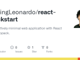 Github Codingleonardo React Quickstart тъы A Relatively Minimal Web