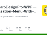 Wpf Navigation Menu With Sub Menu App Xaml At Main Csharpdesignpro