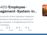 Github Skm420 Employee Management System In Python Using Oracle