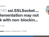 Ssl Sslsocket Recv Implementation May Not Work With Non Blocking