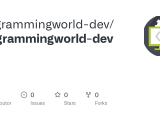 Github Programmingworld Dev Programmingworld Dev