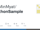 Github Yeminmyat Pythonsample Sample