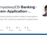 Github Soumyadeepeb Banking System Application Using Python This Is