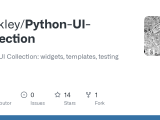 Github Mnikley Python Ui Collection Python Ui Collection Widgets