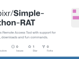 Github Sabixr Simple Python Rat Windows Remote Access Tool With