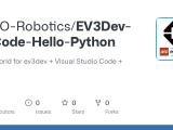 Github Lego Robotics Ev3dev Vscode Hello Python Hello World For