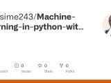 Github Onesime243 Machine Learning In Python With Scikit Learn