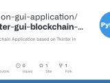 Github Python Gui Application Tkinter Gui Blockchain Client A