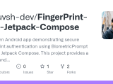 Github Dhruvsh Dev Fingerprint App Jetpack Compose A Modern Android