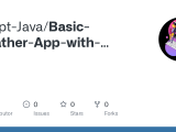 Github Script Java Basic Weather App With Streamlit