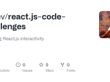 Github Djdev React Js Code Challenges Learning React Js Interactivity