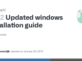 Updated Windows Installation Guide Issue 482 Libgit2 Pygit2 Github