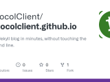 Github Protocolclient Protocolclient Github Io Build A Jekyll Blog