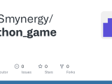 Github Slsmynergy Python Game
