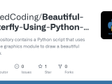 Github Sortedcoding Beautiful Butterfly Using Python Turtle This